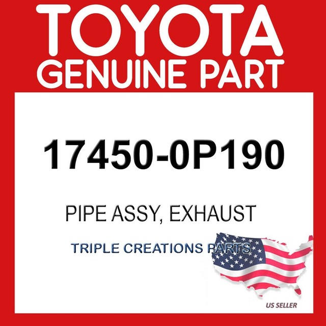 Toyota Genuine 174500P190 Pipe ASSY Exhaust 17450-0p190 for sale online ...