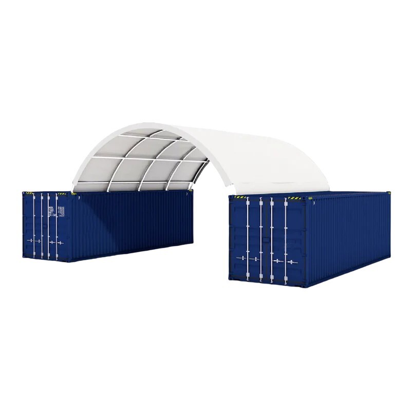 20*20ft 20*40ft Shipping Container Canopy Canvas Fabric Building w/o ...