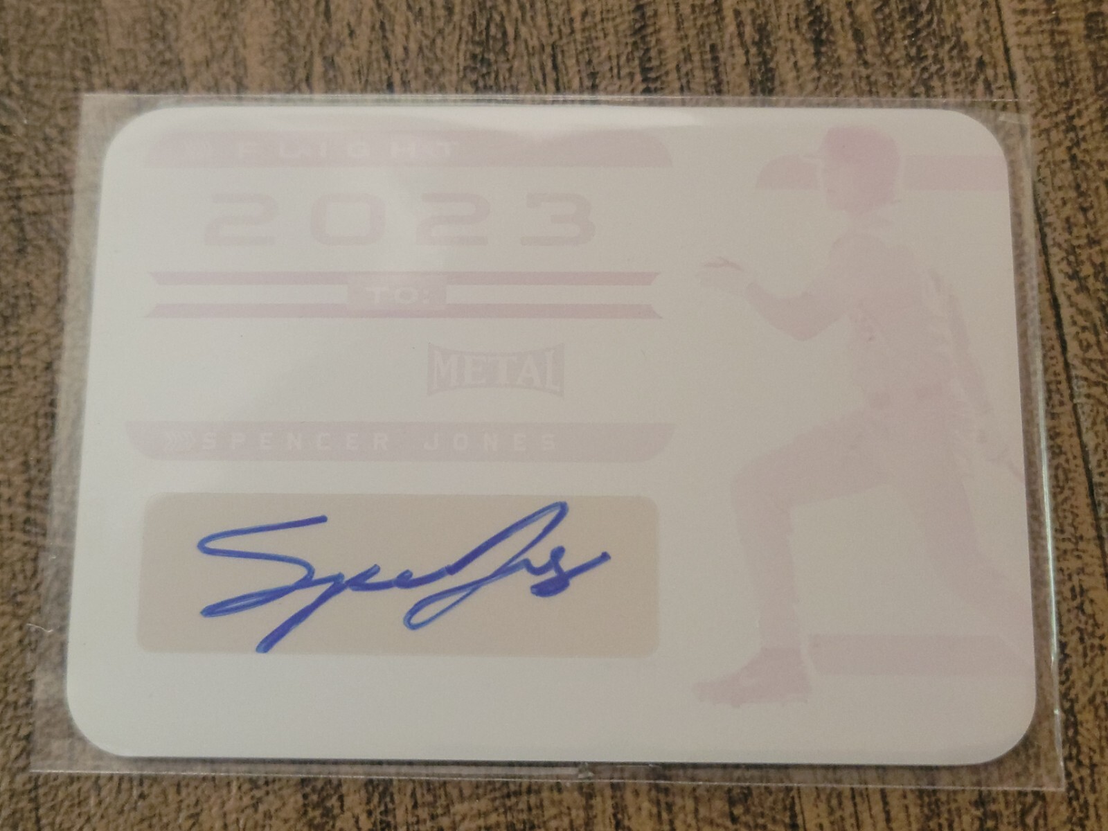 Spencer Jones 2022 LEAF METAL BASEBALL MAGENTA PLATE AUTOGRAPHED 1/1 ...