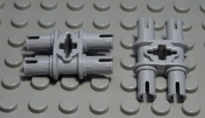 LEGO Technic Connector 1x cross Hole 4x Insert Pin New Grey 2 Piece ...
