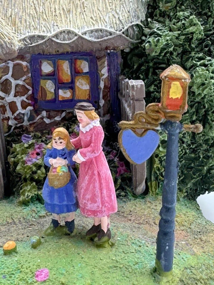 Thomas Kinkade Cottage Spring Time Egg Hunt Teleflora-Gift CERAMIC ...