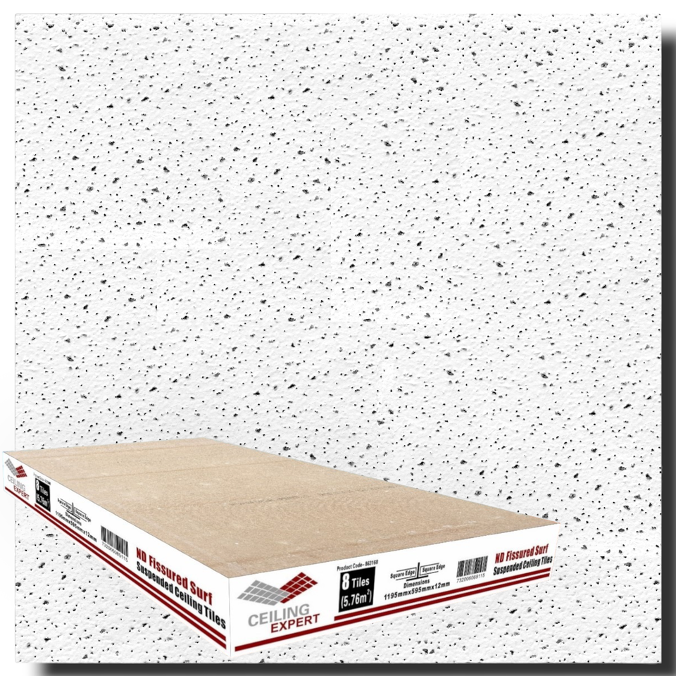 Suspended Ceiling Tiles ND Fine Fissure Surf Board 1195mm x 595mm ...
