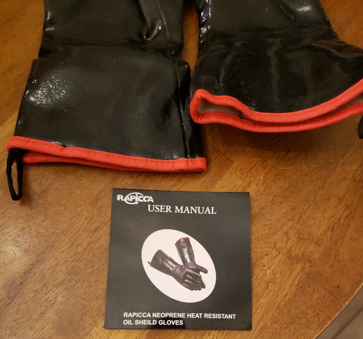 Rapicca Neopreme Heat Resistant Oil Shield Gloves New | eBay