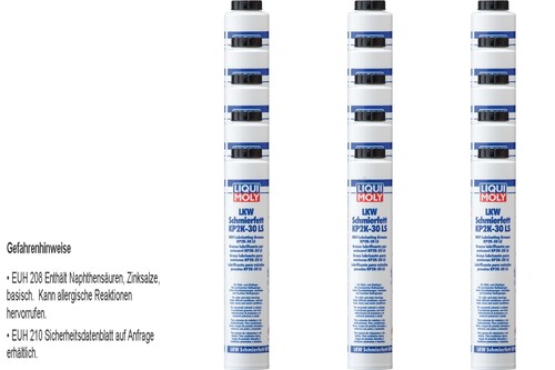 15x Liqui Moly Camion Graisse KP2K -30 Lube Shuttle Navette Lubrifiant ...