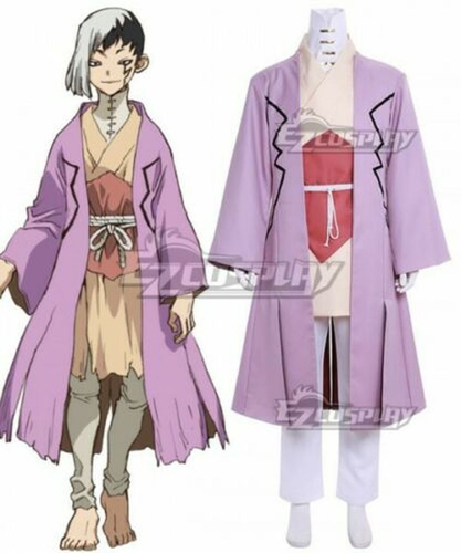 Dr.Stone Gen Asagiri Adult Kimono Outfits Suit Halloween Cosplay ...