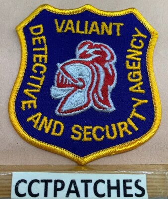 VALIANT DETECTIVE AND SECURITY AGENCY (POLICE) SHOULDER PATCH | eBay