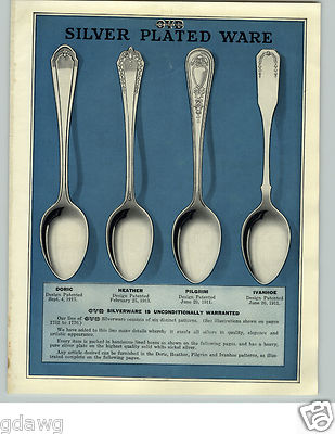 1919 PAPER AD Doric Heather Silverware Pilgram Ivanhoe OVB Our Very ...