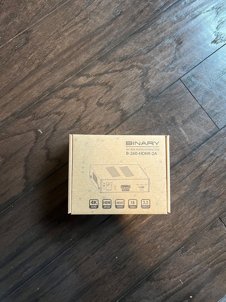 Binary 4K HDR Audio Extractor B-260-HDMI-2A | eBay