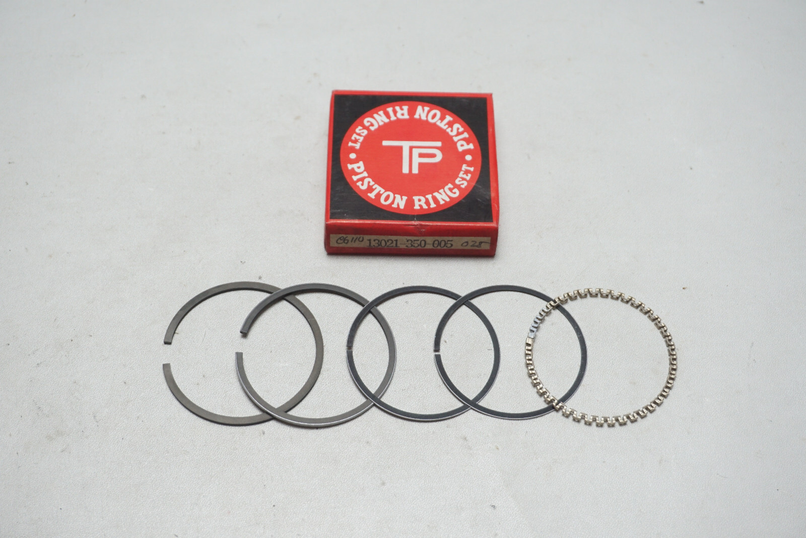 NOS Honda Piston Ring Set S110 CS110 CG110 JX110 Benly 0.25 Over Size ...
