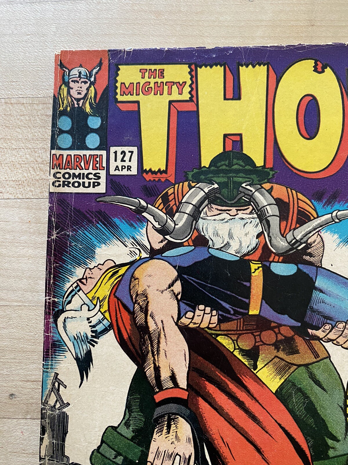 THOR #127 - 1ST PLUTO AND HIPPOLYTA! MARVEL COMICS, ODIN, I COMBINE ...