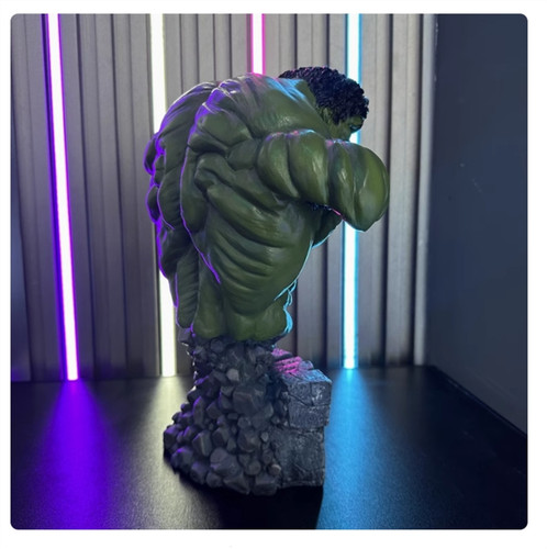 Marvel Incredible Hulk Bust Avengers Movie Iron Man Model 1:3 Green ...
