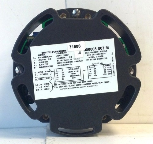 DET-TRONICS 006605-007 M 4-20 mA Electronics Module for U7602E UV Flame Detector | eBay