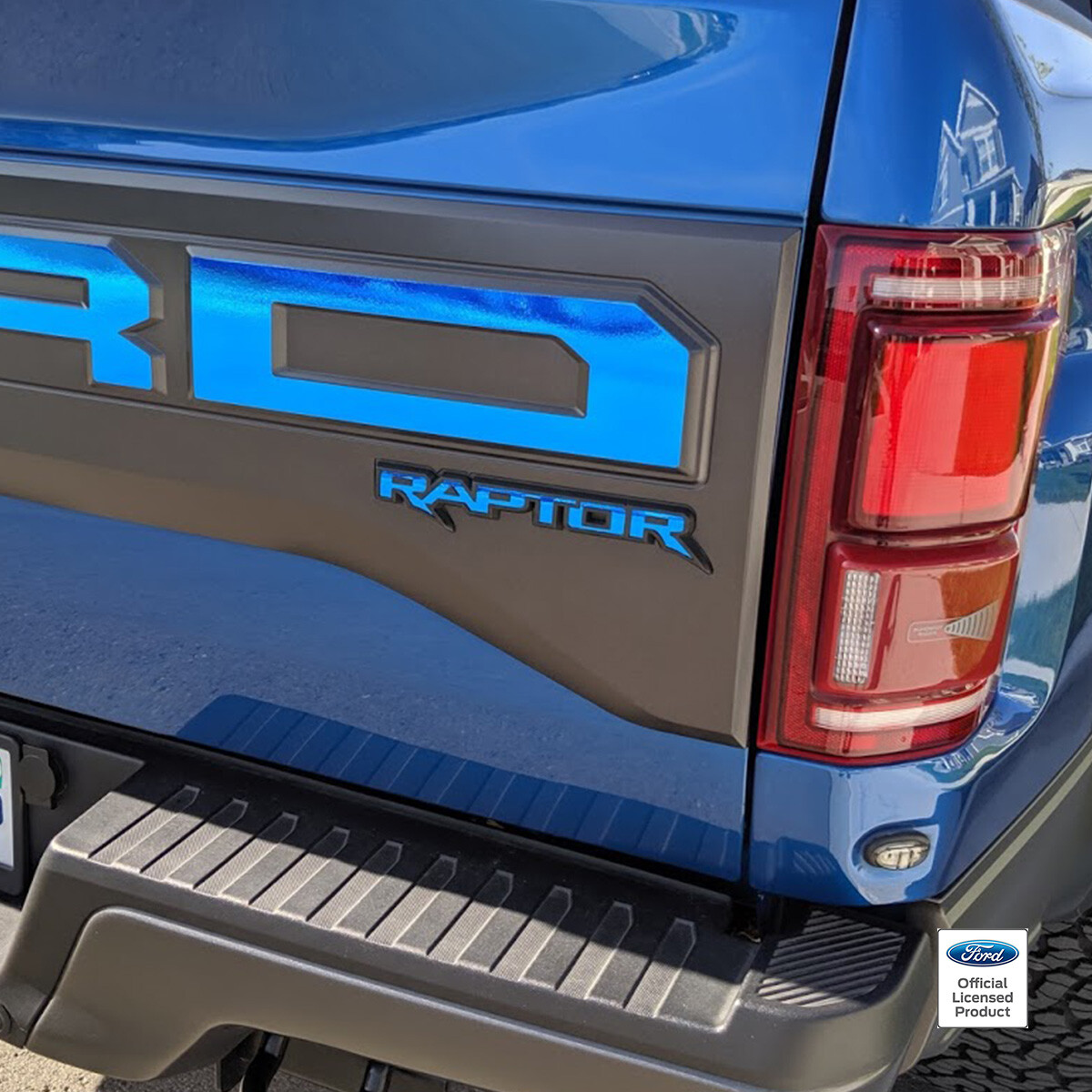 2021-2025 Ford Raptor Emblem Inlay Colored Chrome Letters Vinyl Decals ...