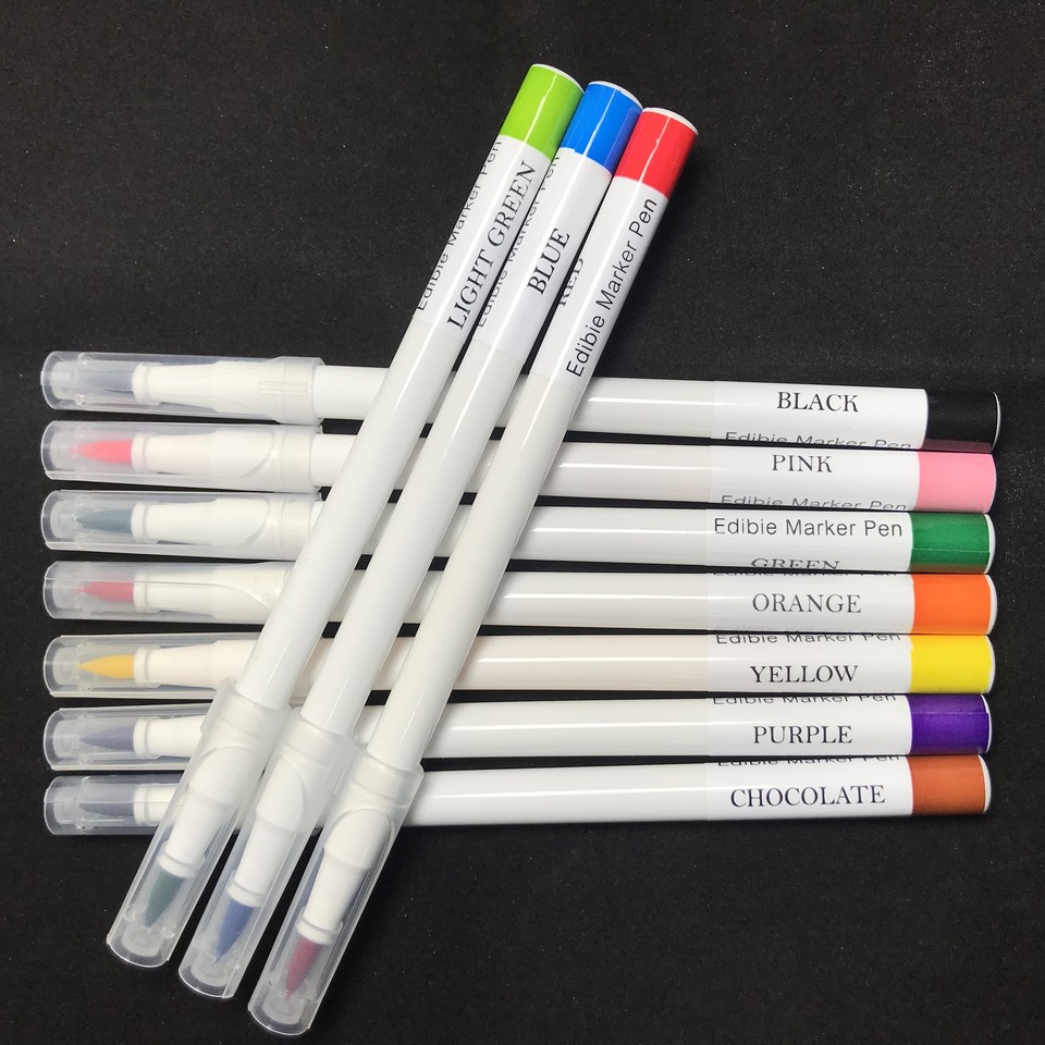 SUGARCRAFT EDIBLE PEN FOOD COLOUR PENS EASY CAKE ART WRITING DRAW ICING ...