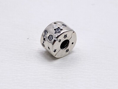 Authentic Pandora Charm, Stars and Galaxy Safety Clip, #790010C01 | eBay