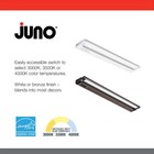 Juno UPLD 22IN SWW4 90CRI WH M6 Swivel LED Undercabinet with 3000K ...