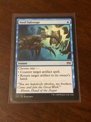 Magic the Gathering Double Masters Steel Sabotage | eBay