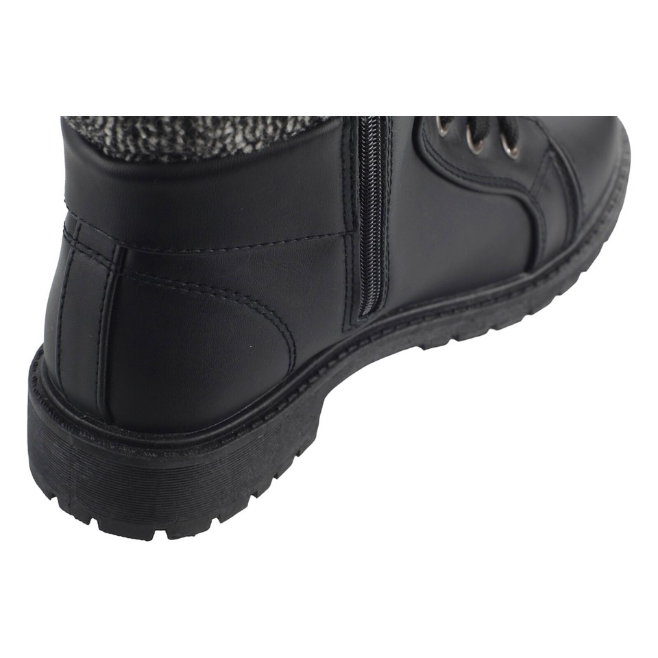 Damen Boots Stiefeletten Stiefel Winterschuhe Gefütterte Schuhe Schnür-Booty | eBay.de