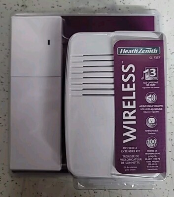 New ZENITH Wireless Plug In Doorbell Chime Extender SL-6157-04 (Factory ...