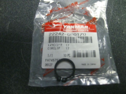 YANMAR CIRCLIP 17 PART NUMBER 22242-000170 JAO7 | eBay