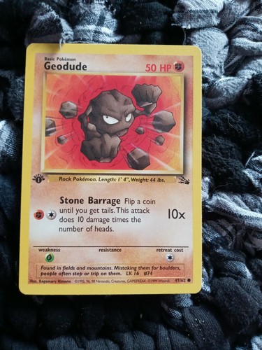Geodude - 1st Edition Non-Holo Pokemon Card | eBay