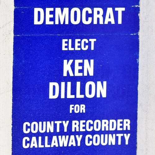 1994s Kenneth Wayne Dillon Callaway County Recorder Missouri Democratic ...