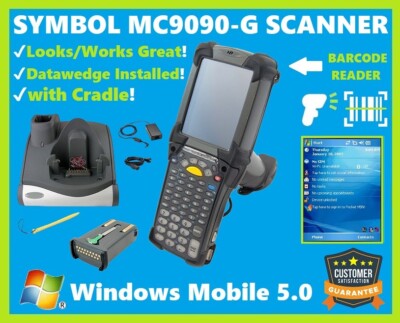 Symbol MC9090-GJ0HJEFA6WR Long Range RF Scanner, Windows Mobile 5.0 ...