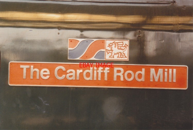 PHOTO CLASS 37 NAMEPLATE 37229 THE CARDIFF ROD MILL | eBay UK
