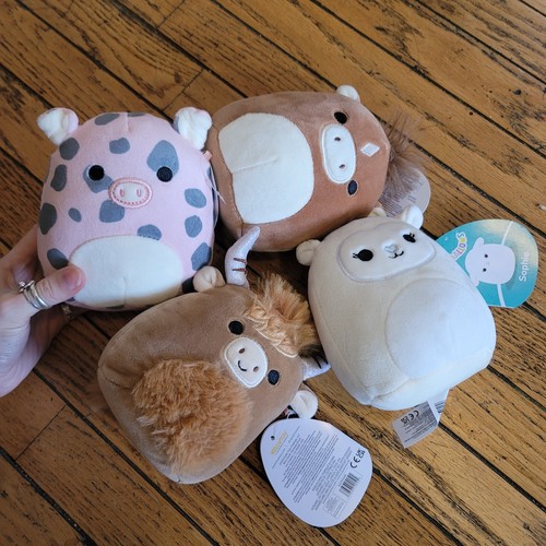 4 Squishmallows Philip Horse 6.5” NWT 2023 Highland Cow Sheep Pig ...