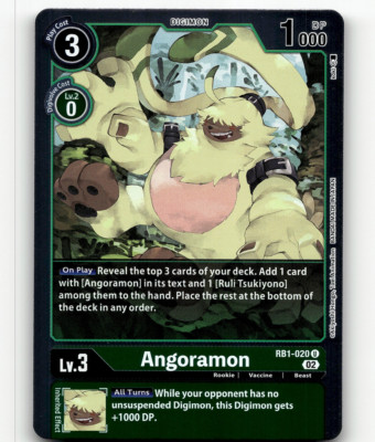 Digimon CCG Angoramon - Resurgence Booster | eBay