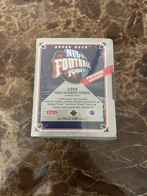 1991 UPPER DECK NFL FOOTBALL HIGH NUMBER SERIES - FACTORY SEALED BOX ...