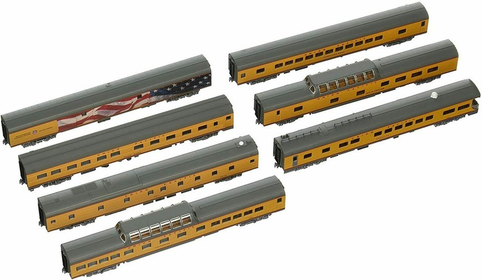 Kato N Scale ~ New 2025 ~ Union Pacific UP Excursion Train ~ 7-Car Set ...