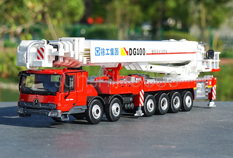 1:50 Scale XCMG DG100 Aerial Platform Fire Truck Recue Vehicle Diecast ...