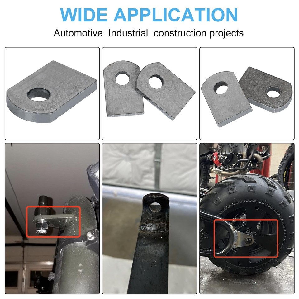 Weld on Tabs Steel Shock Basic Weld Tab Universal Weld on Tabs Flat ...