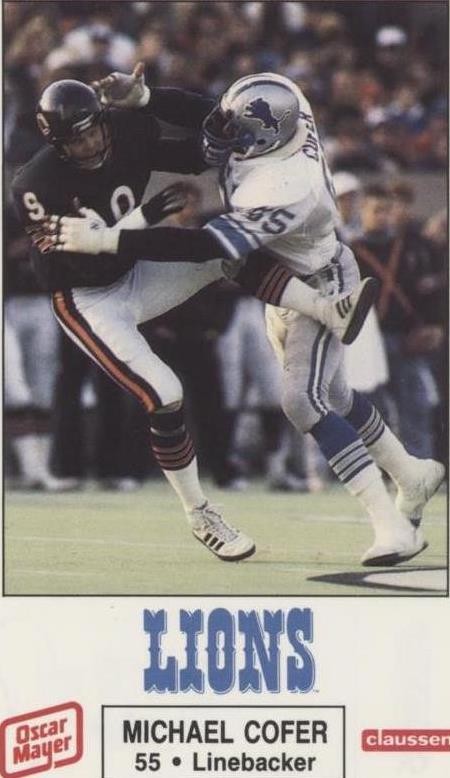1988 Oscar Mayer Detroit Lions - Mike Cofer #12 for sale online | eBay