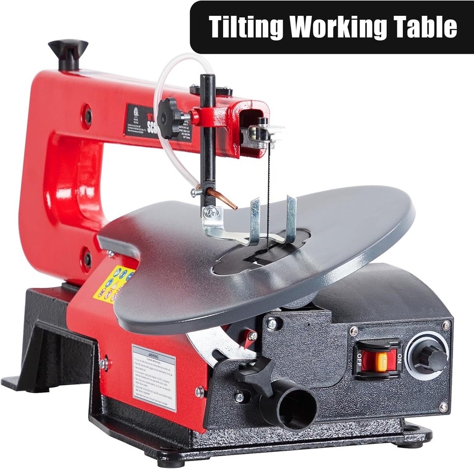 16-Inch Variable Speed Scroll Saw With Adjustable Tilt Work Table ...
