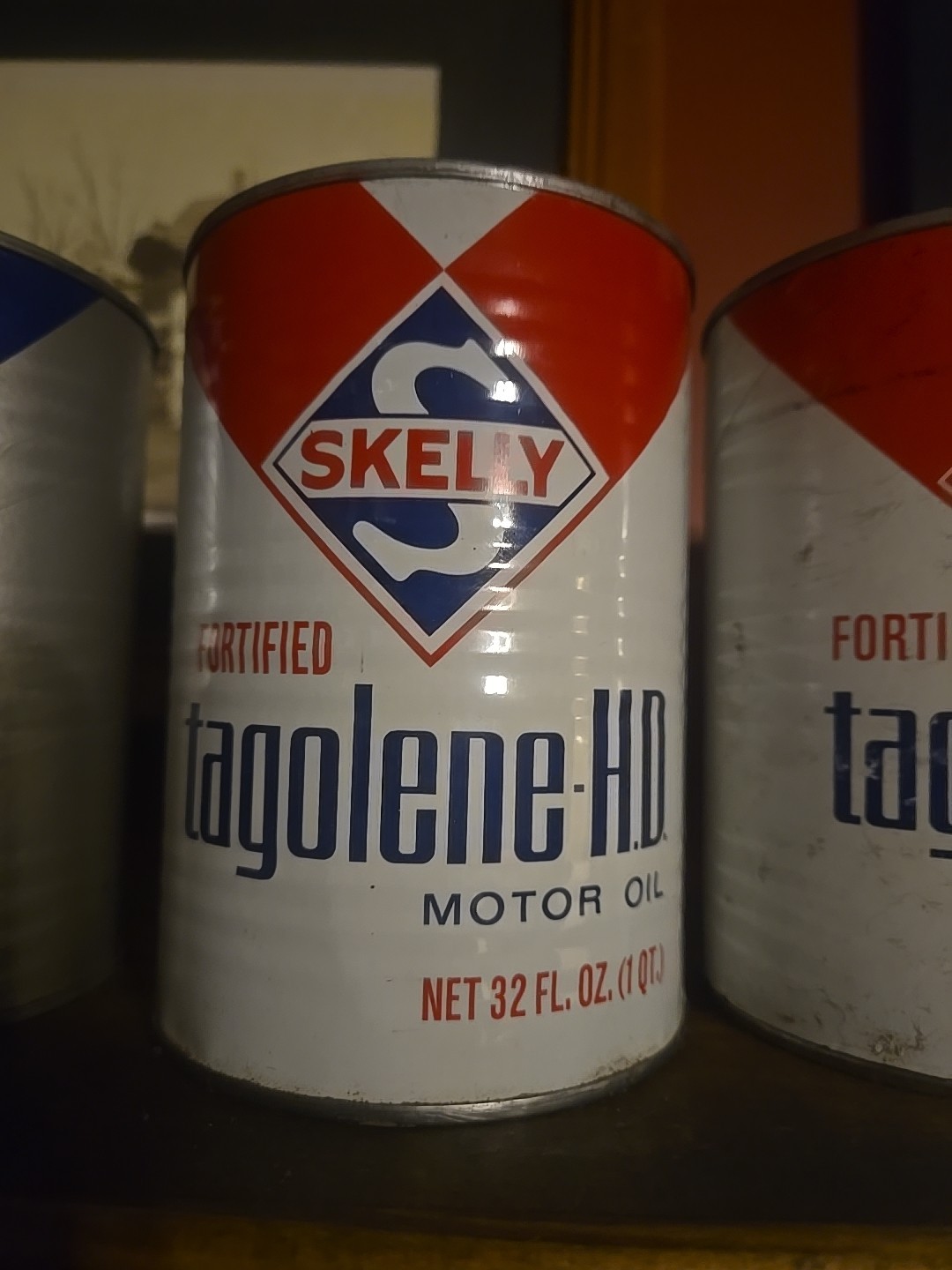 Skelly Motor Oil 1950s Era 1 Quart Ribbed Metal Can | eBay
