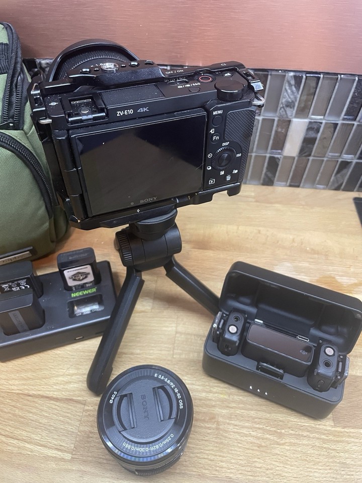 Sony ZV-E10 Vlogging Set Up With DJI Mics Gimbal And Lenses | eBay UK