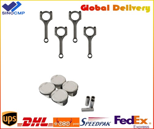 G4FG Engine Connecting Rod & Piston For Hyundai Kia 1.6L 23510-2B000 ...