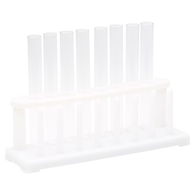8-pc 16 x 150 mm Glass Test Tube Set with Rack | eBay