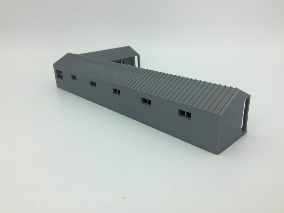 L Shape "Bates Style" Small Town or City MOTEL - HO Scale 1:87 - 3D ...