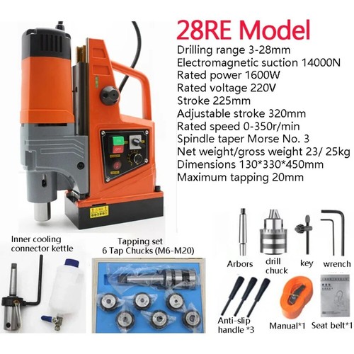 Base Drill Magnetic Suction Drill Bench Drill Forward Reverse Electric ...