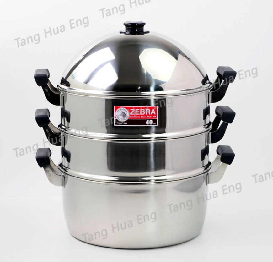 Thai Zebra Brand Classic Steaming Set Stainless Steel 4 pcs 32 cm , 36 ...