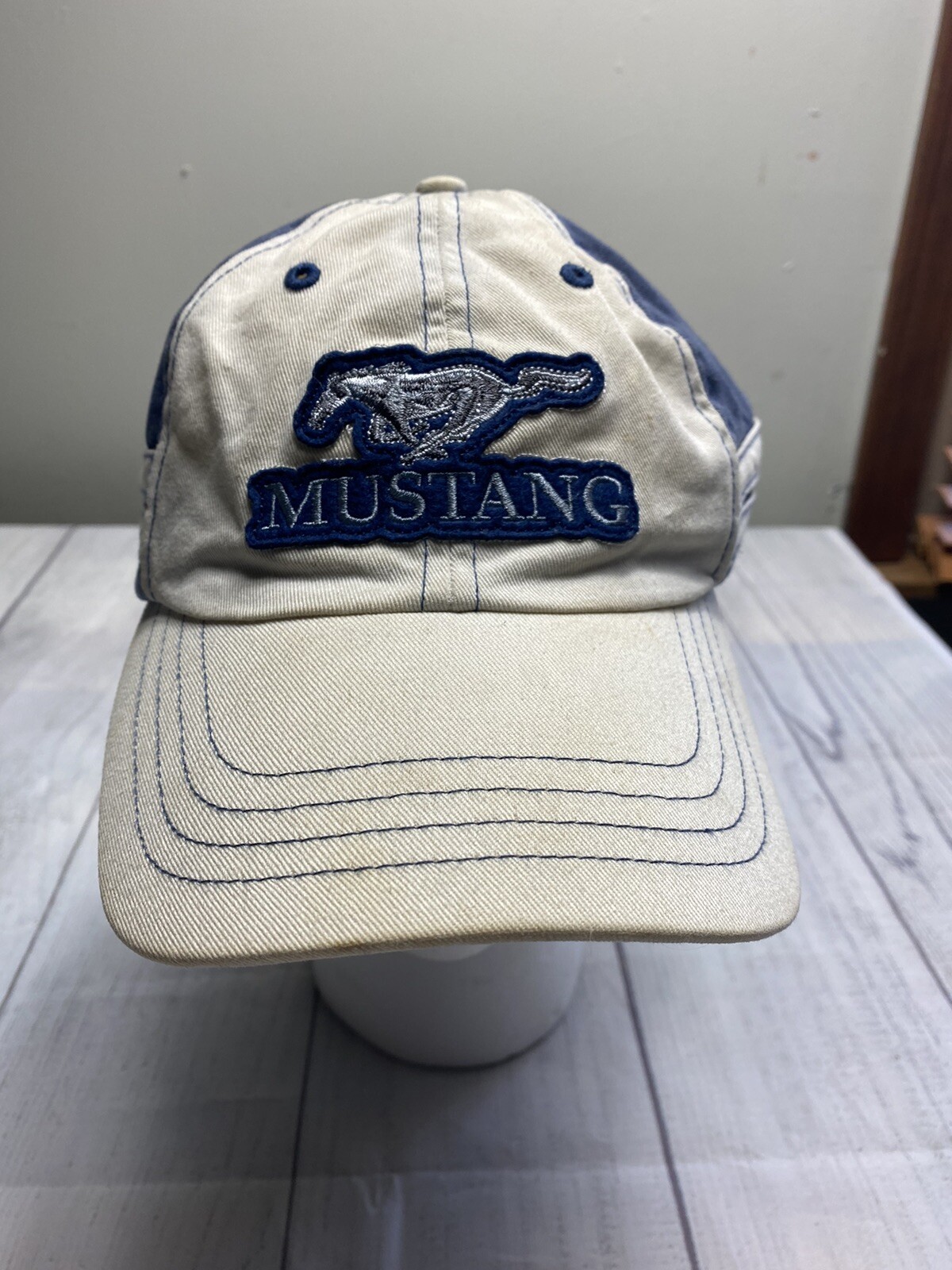 Ford Mustang H3 Brand Mesh Back Adjustable Hat Cap Bl… - Gem