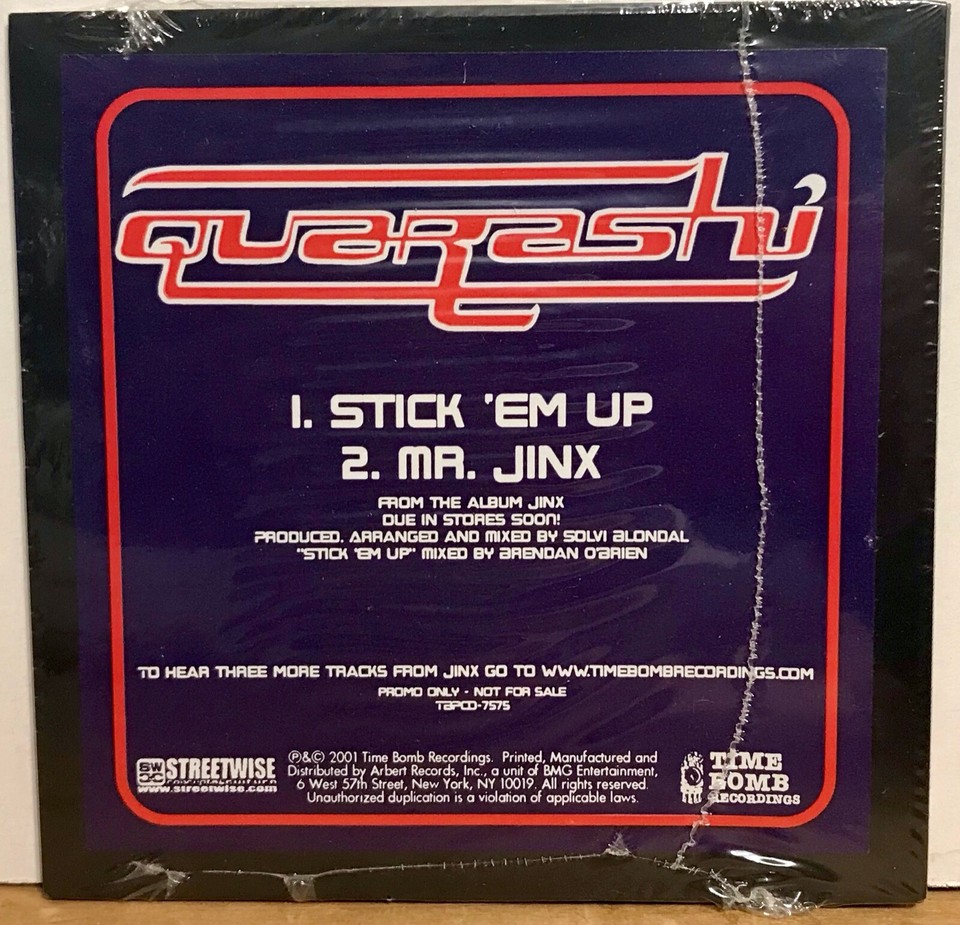 Mr Jinx Quarashi cd SINGLE Stick Em Up NEW SEALED PROMO RARE OOP | eBay