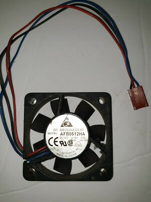 HP DELTA ELECTRONICS 50mm x 10mm 12V DC 0.15A-F00 Cooling Fan EFB0512HA ...