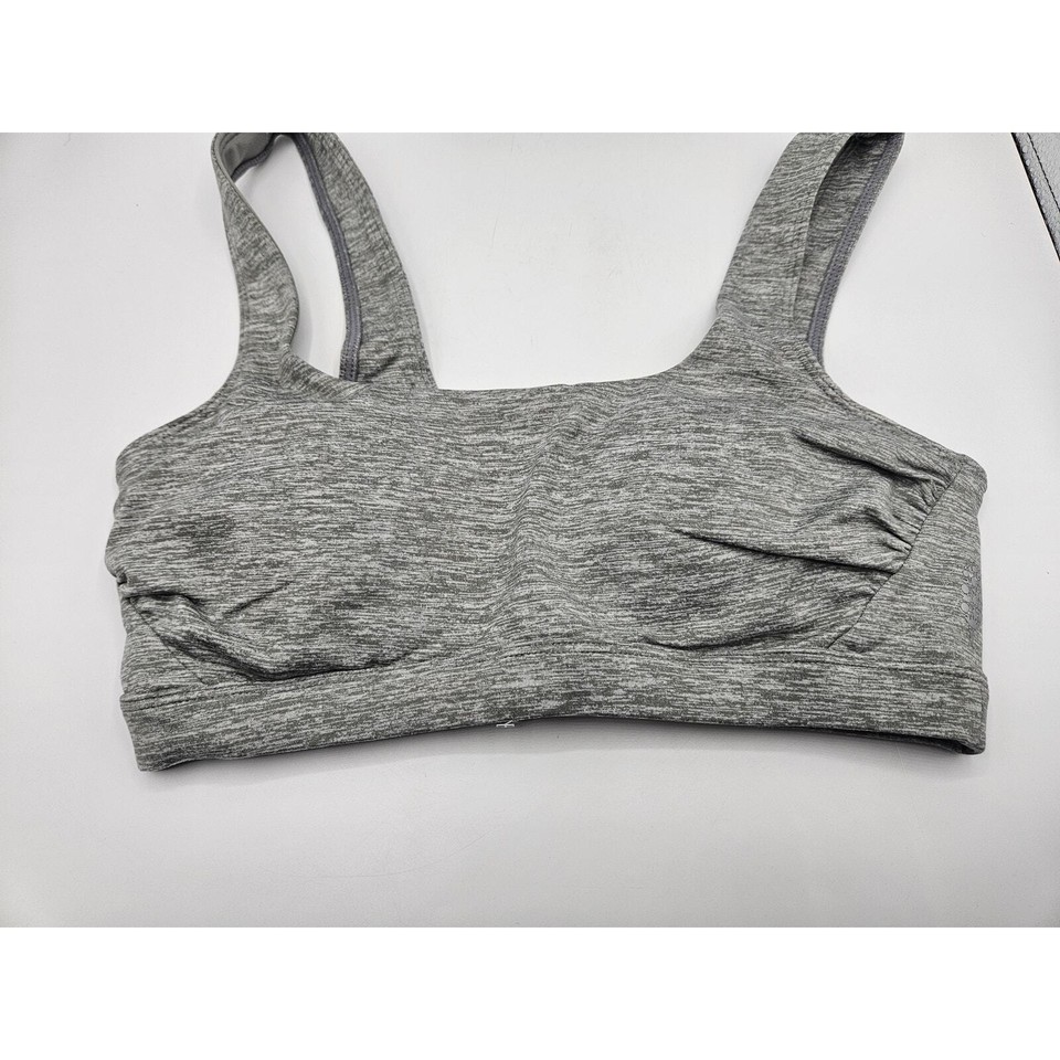 Free People Women's Gray Workout Sports Bra Twist Keyhole Back Size XS ...