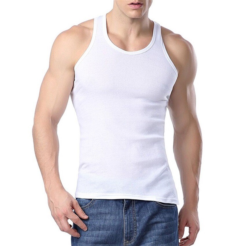 3-12 Pack Men 100% Cotton Tagless Ribbed Tank Top A-Shirt Wife Beater ...