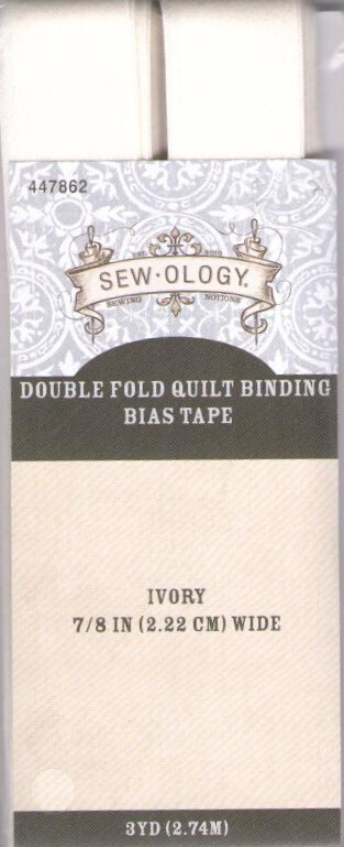 SEW-OLOGY DOUBLE FOLD BIAS TAPE - 7/8 INCH - 3 YRDS - SHIP DISCOUNT ...