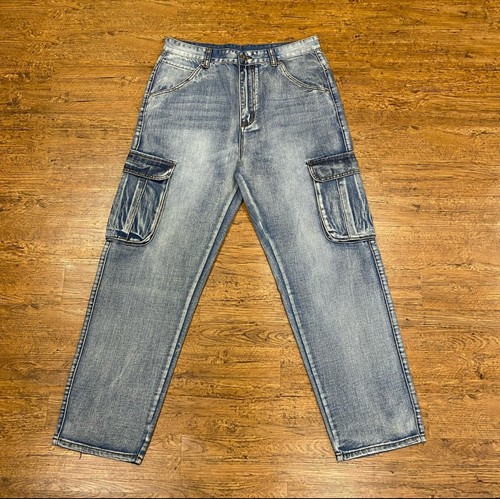 Vintage Y2K Play Bigg Blue Baggy Cargo Skater Jnco Style Denim Jeans ...